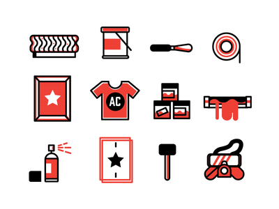 Screen Printing Icons by Michael Norris - Dribbble