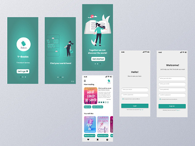 E-book Reader | Mobile app Ui design by Sedy Sahakyan on Dribbble
