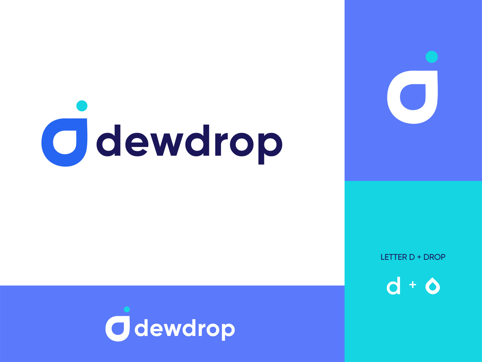 Dewdrop logo by Hina Taj on Dribbble