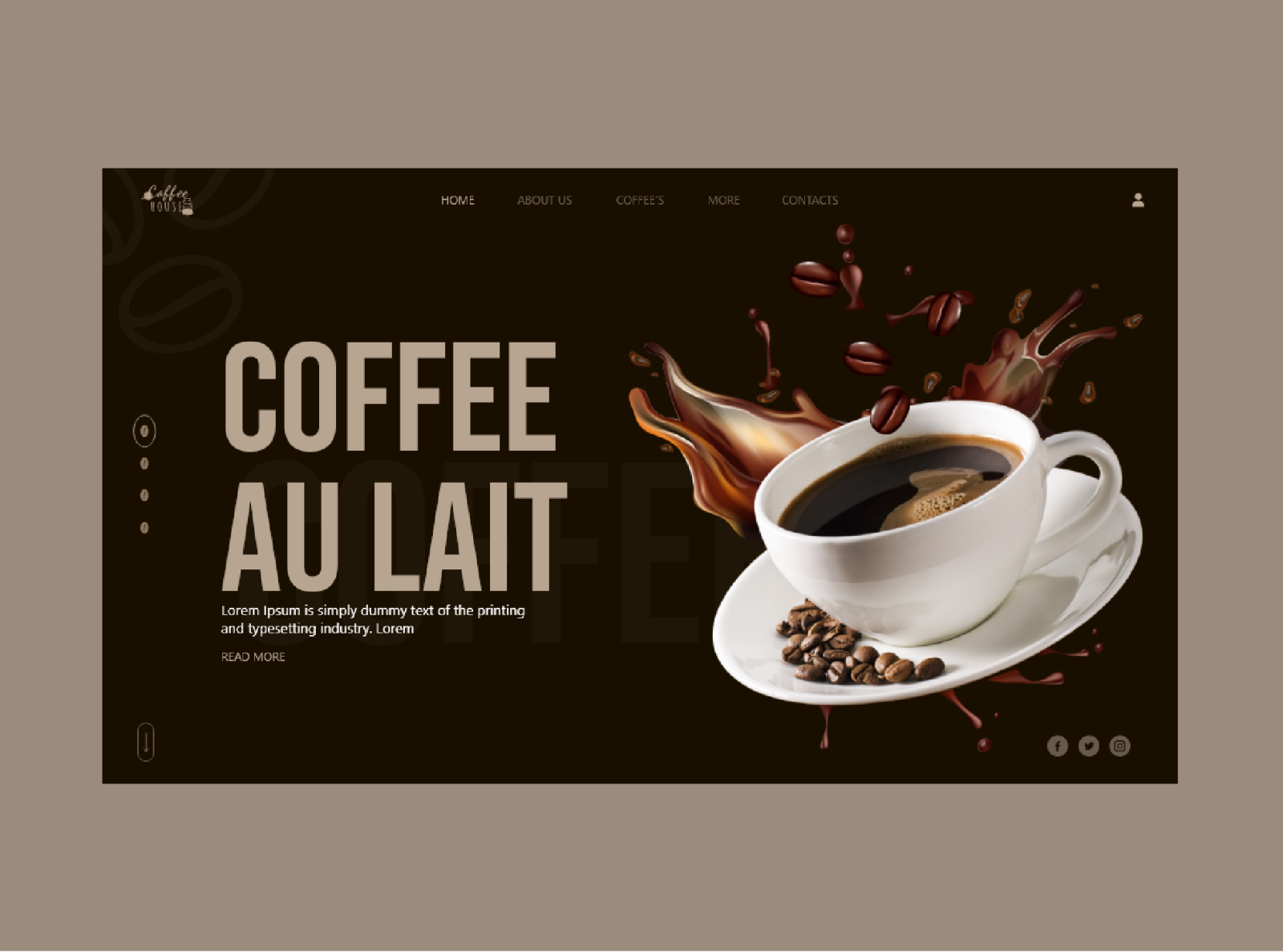 coffee ui design by Abdur-Rahman Manning on Dribbble