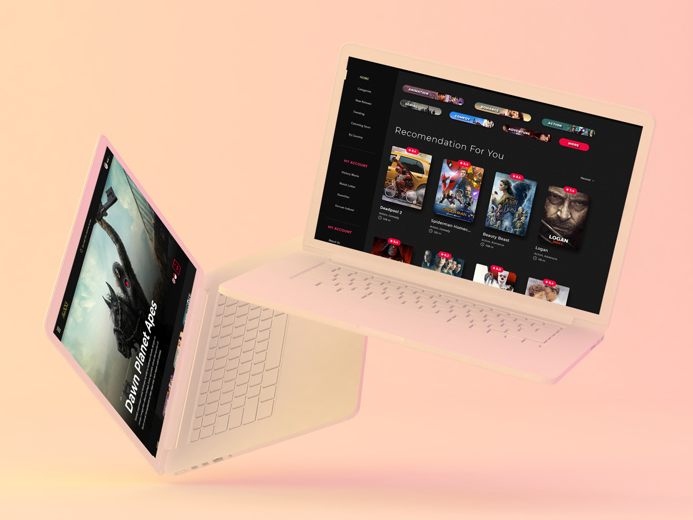 Movie streaming UI Concept by Hanif Ariandi on Dribbble