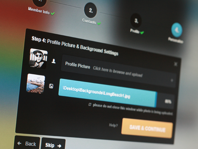 Photo Upload UI by Lucas Kriebel on Dribbble