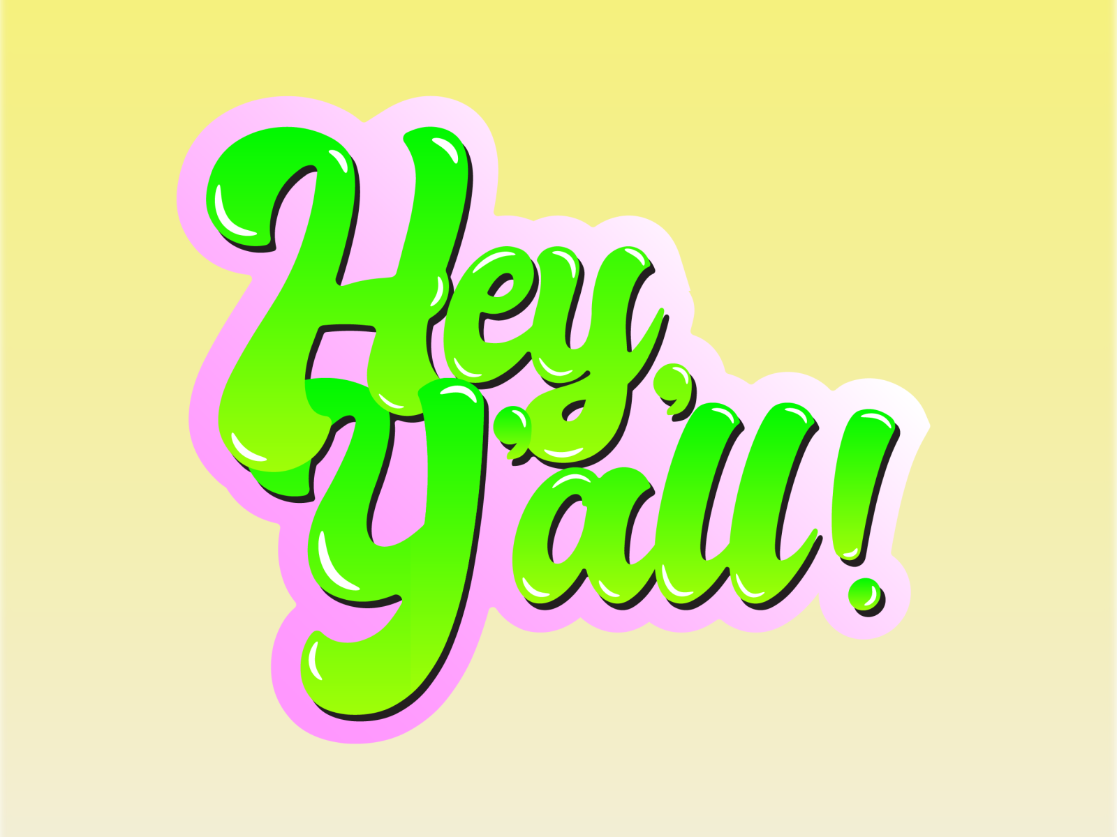 Hey, Y'all! by Desiree Fuller on Dribbble