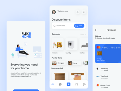 FlexHome App UI Design by Emeka Chidiebube Daniel on Dribbble