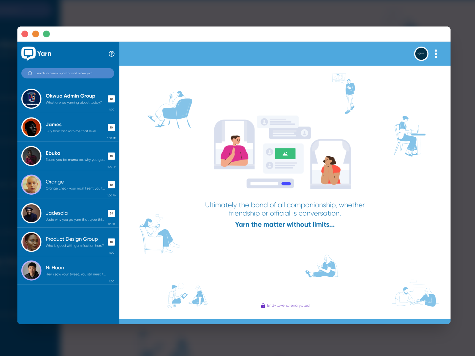 Messenger/Chat web app by Anierobi Kelvin Anionwu on Dribbble