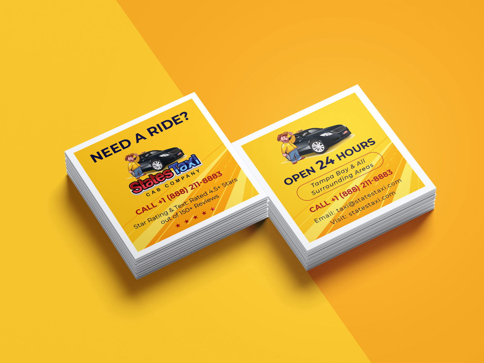 Square Business Card Design by Sekh Md. Redowan Hossain on Dribbble