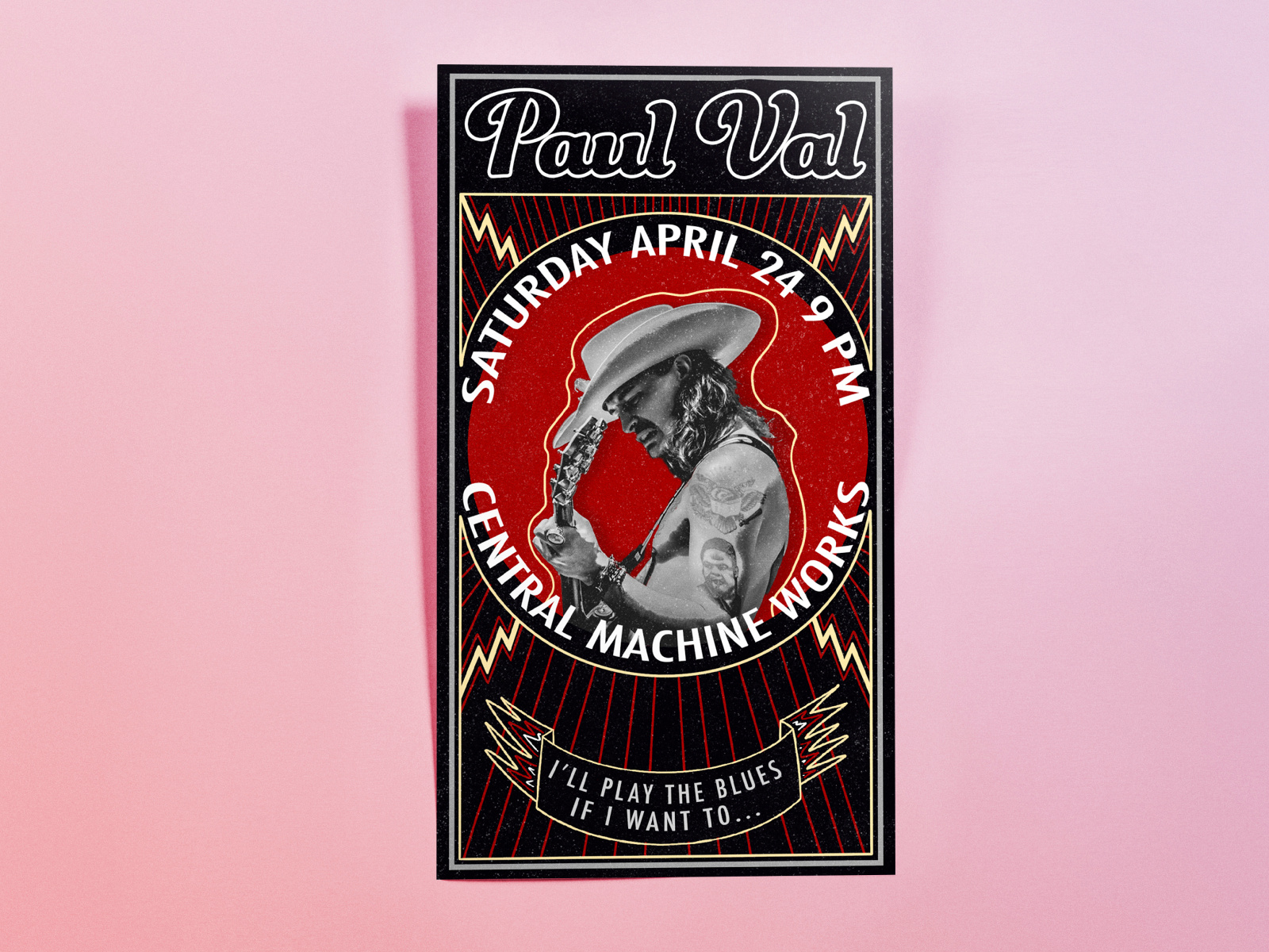 Paul Val Show Poster by Tricia Boyle on Dribbble