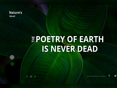 Nature html header by vamsi Krishna on Dribbble