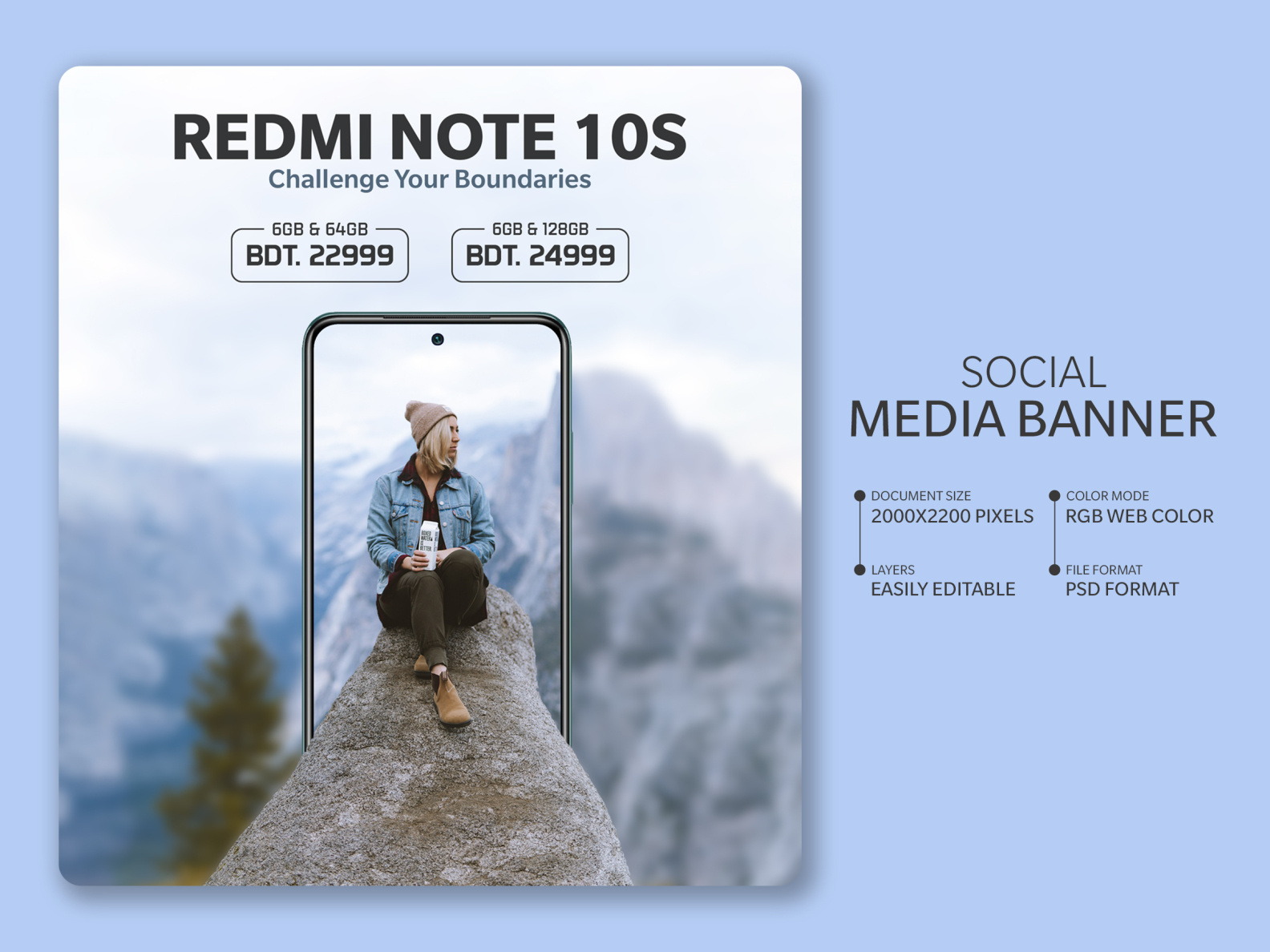 Phone social media banner ads design by Sadman Suba Ahin on Dribbble