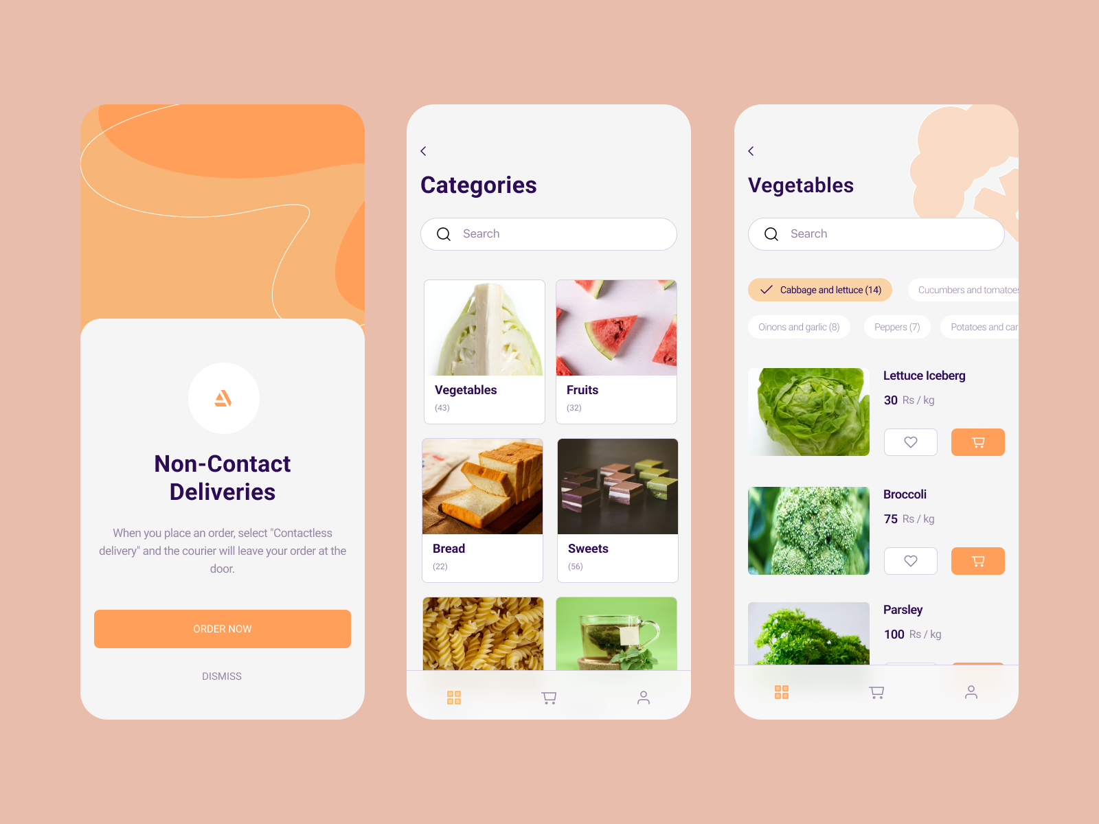 Delivery App UI by Divya Kukreti on Dribbble