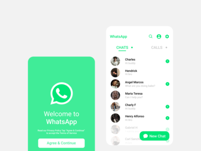 Redesign WhatsApp by Muhammad Yuslam Fauzan on Dribbble