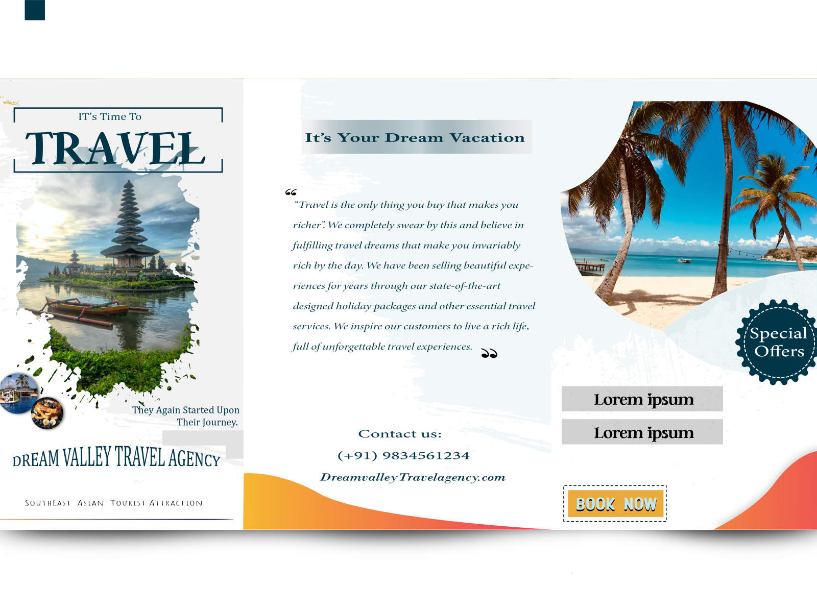 Travelling Brochure by Neelufa Agrawal on Dribbble