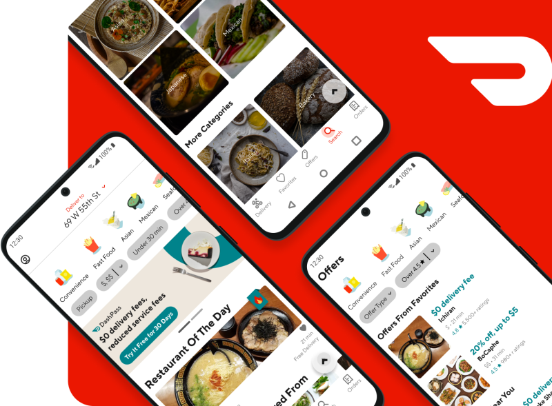 DoorDash open graph thumbnail by Peter Pham on Dribbble