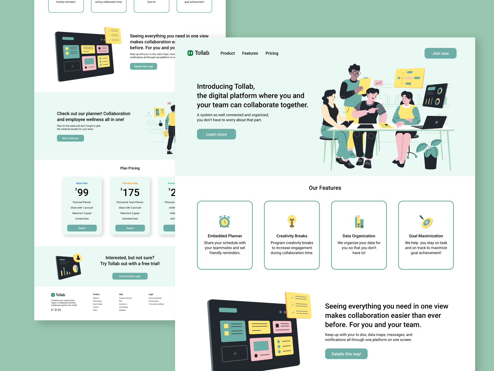 Daily UI #3: Landing Page by Jane Pyeon on Dribbble