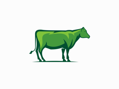Green Cow by Lucian Radu on Dribbble