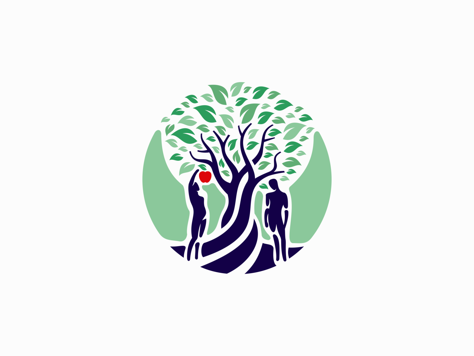Garden of Eden (Adam and Eve) by Lucian Radu on Dribbble