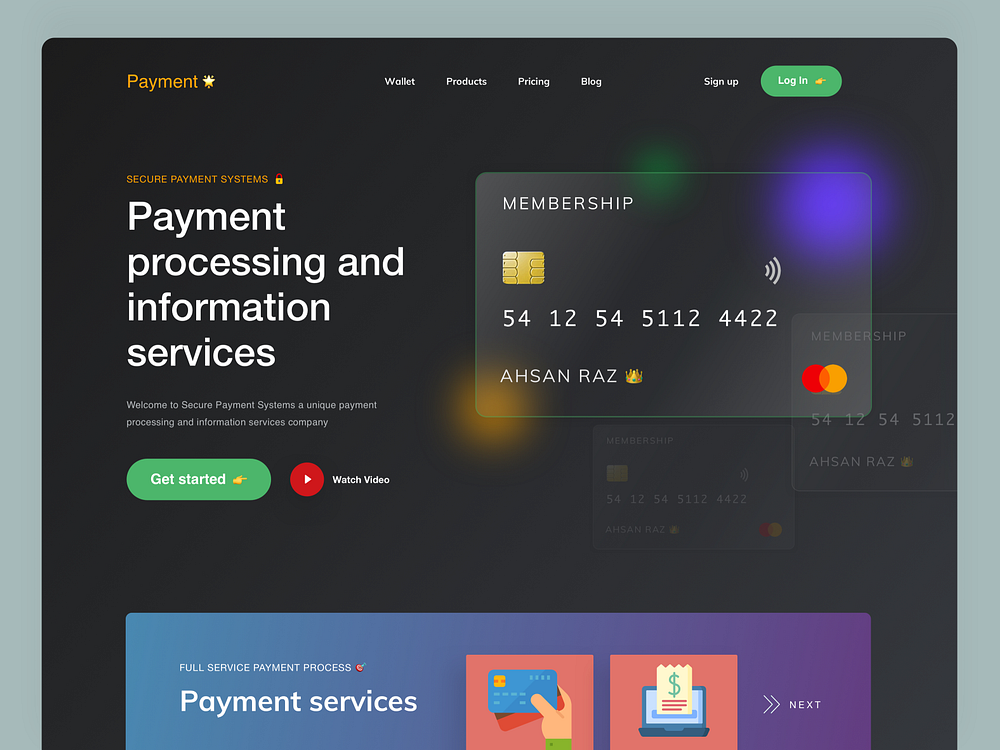 Online Payment Website by Ahsan Raz 👑 on Dribbble