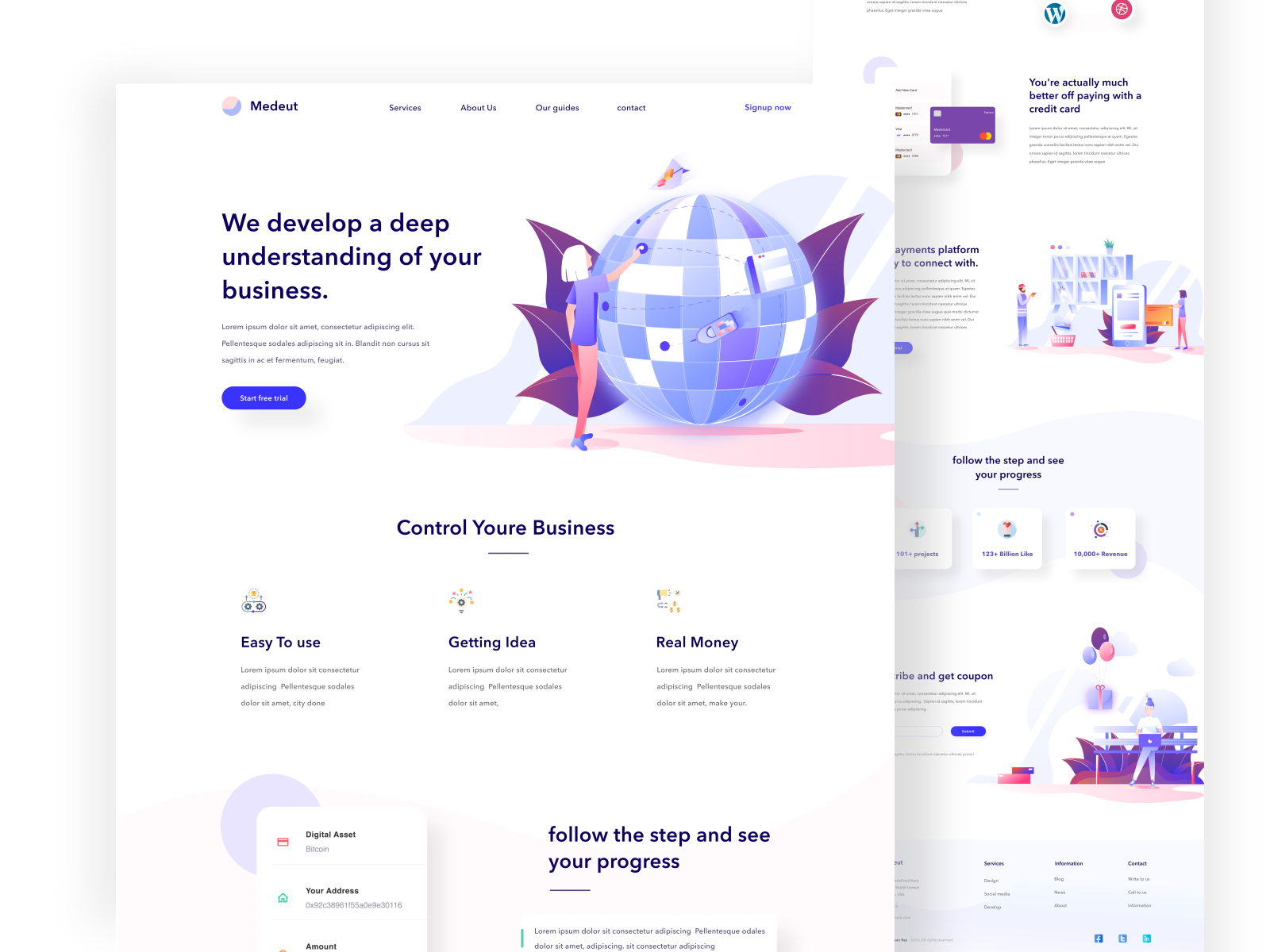 Landing page exploration by Ahsan Raz 👑 on Dribbble