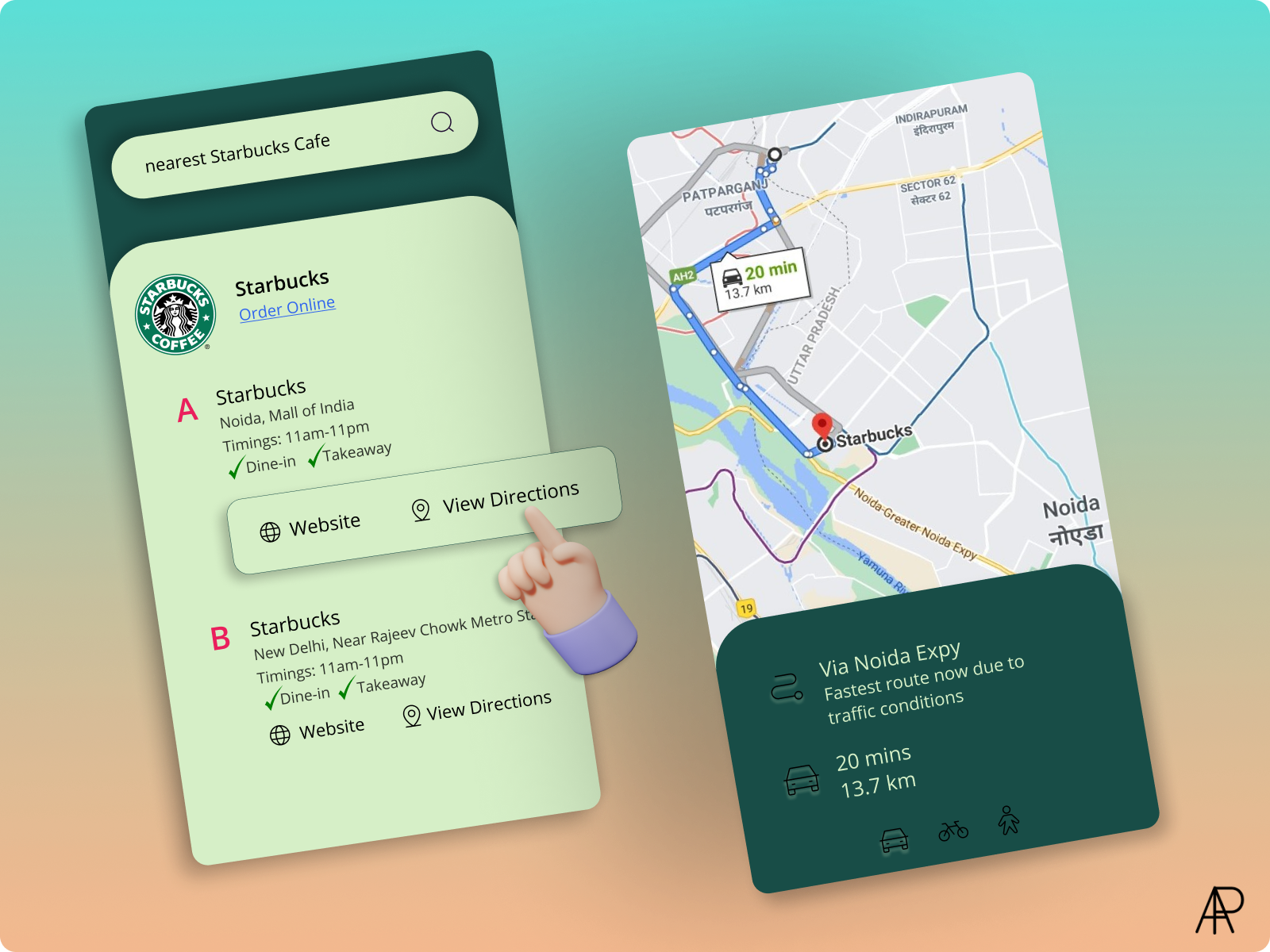 Location Tracker UI by Alisa Prem on Dribbble