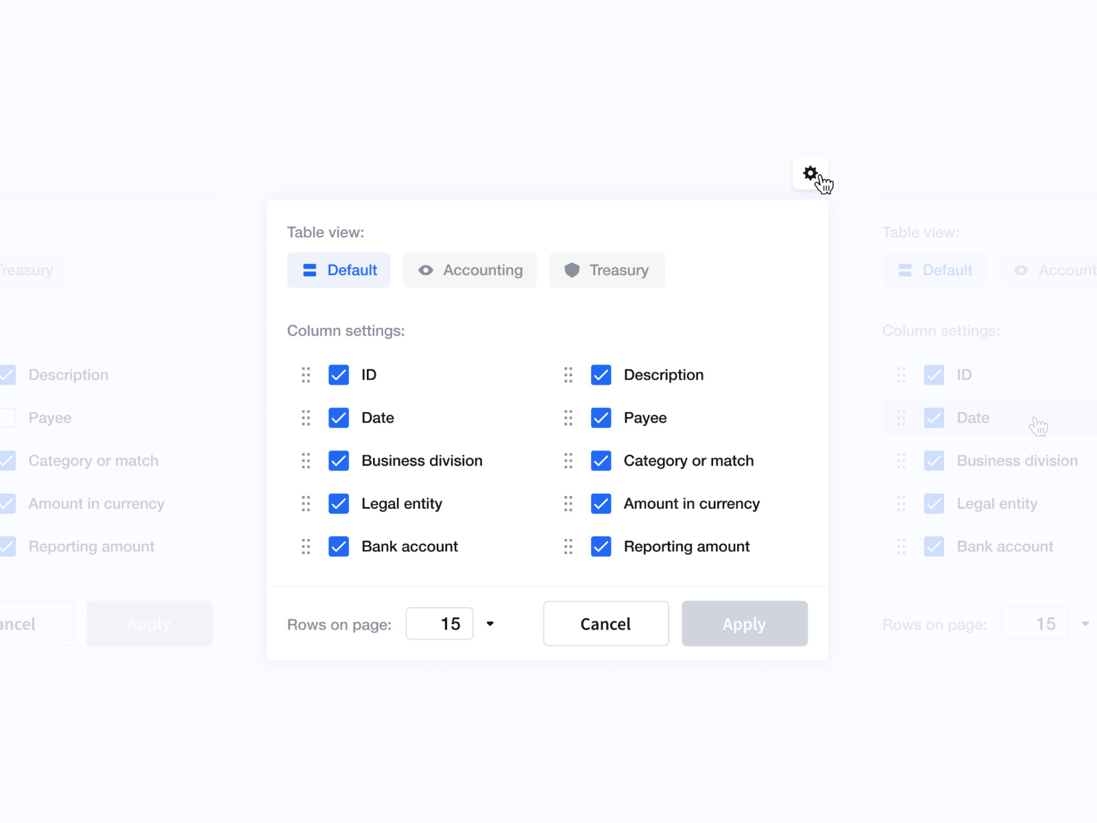 Table view - settings by Anna Podvoiska on Dribbble