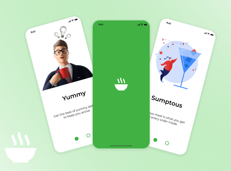 Food App Onboarding by Anas on Dribbble