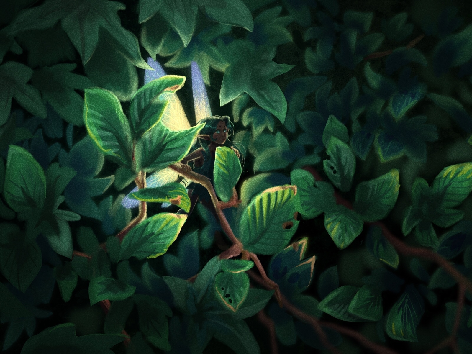 Hidden in the Underbrush by Basil Collier on Dribbble
