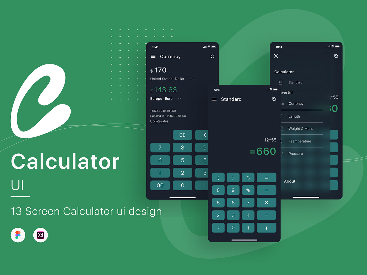 Calculator UI designs, themes, templates and downloadable graphic ...