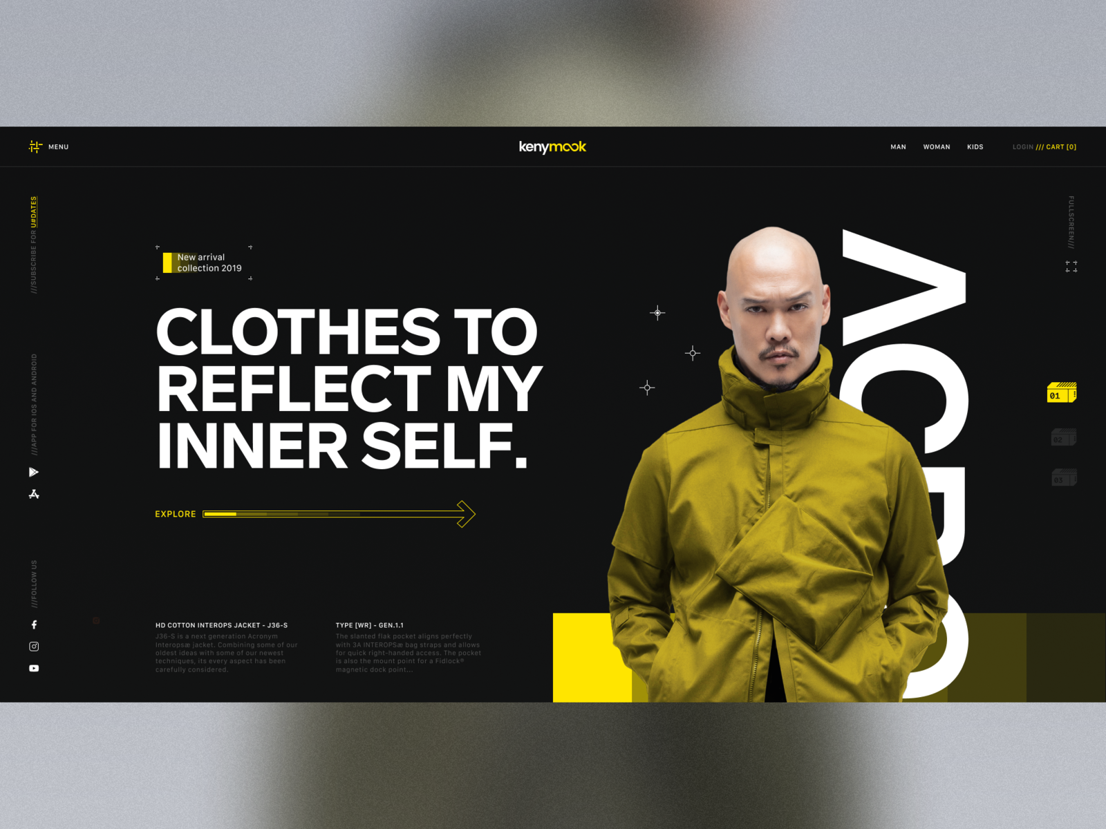 Main page v0.1 by KENYMOOK on Dribbble
