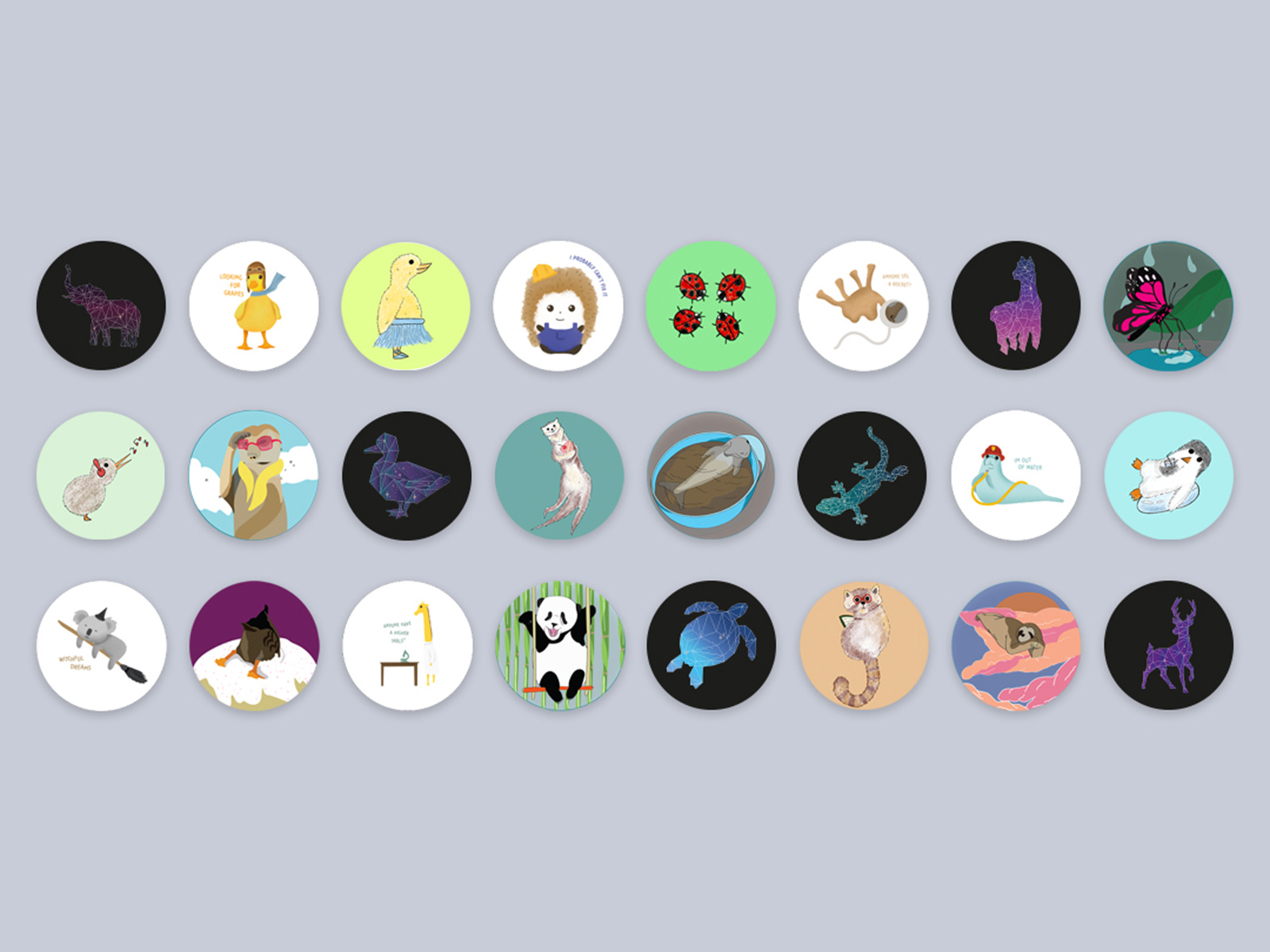 Animal Stickers by Off Topic on Dribbble