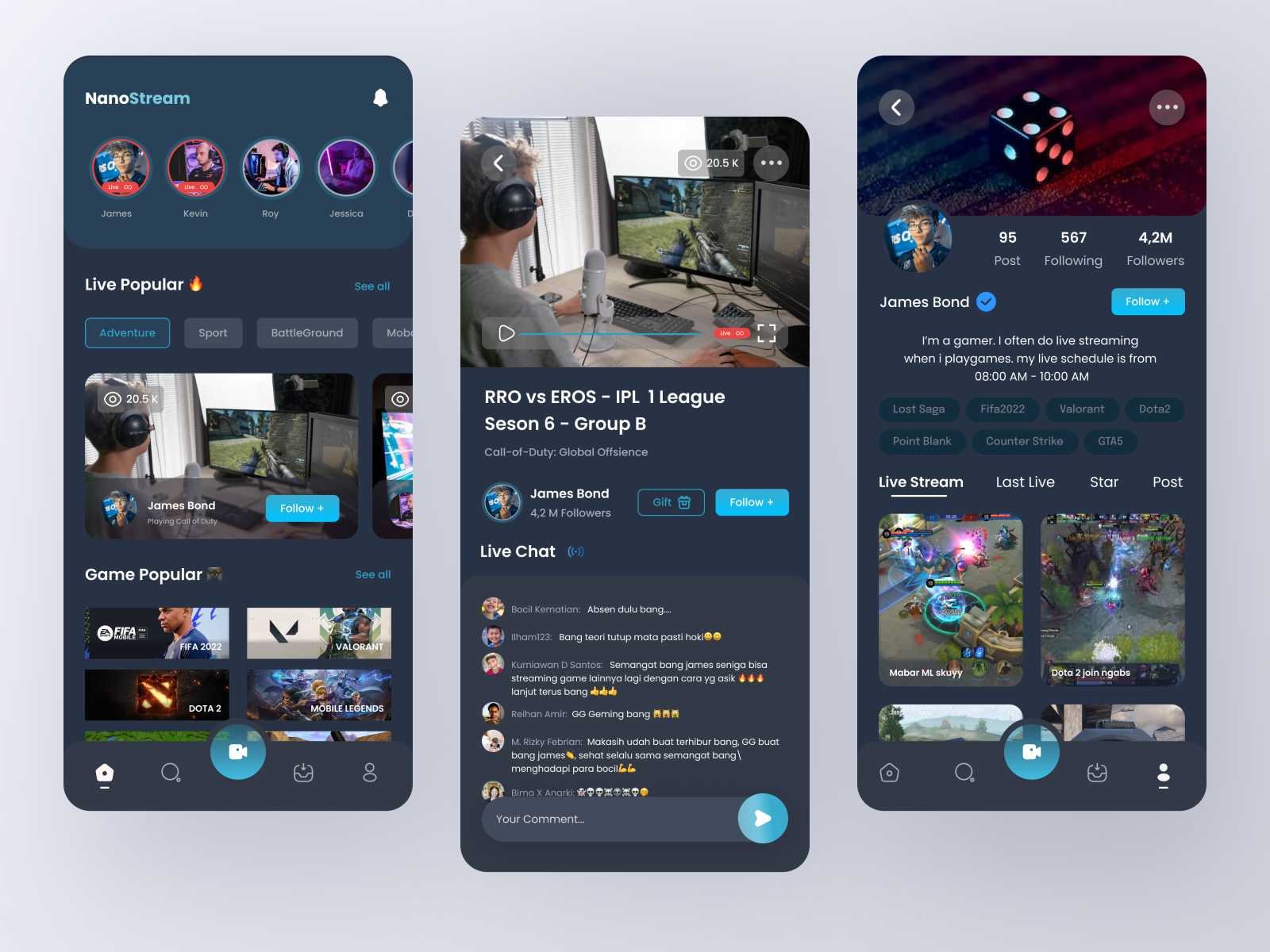 Streaming App Mobile Design by Aroiyan Ghifari Ramadhan on Dribbble