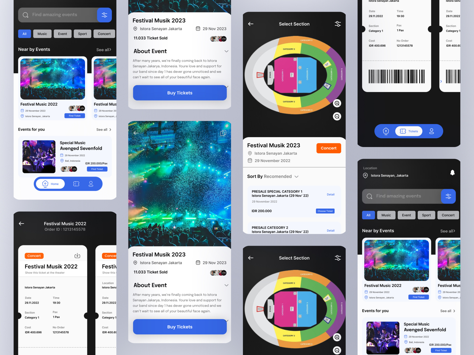 App - Concert Ticket Booking by Aroiyan Ghifari Ramadhan on Dribbble