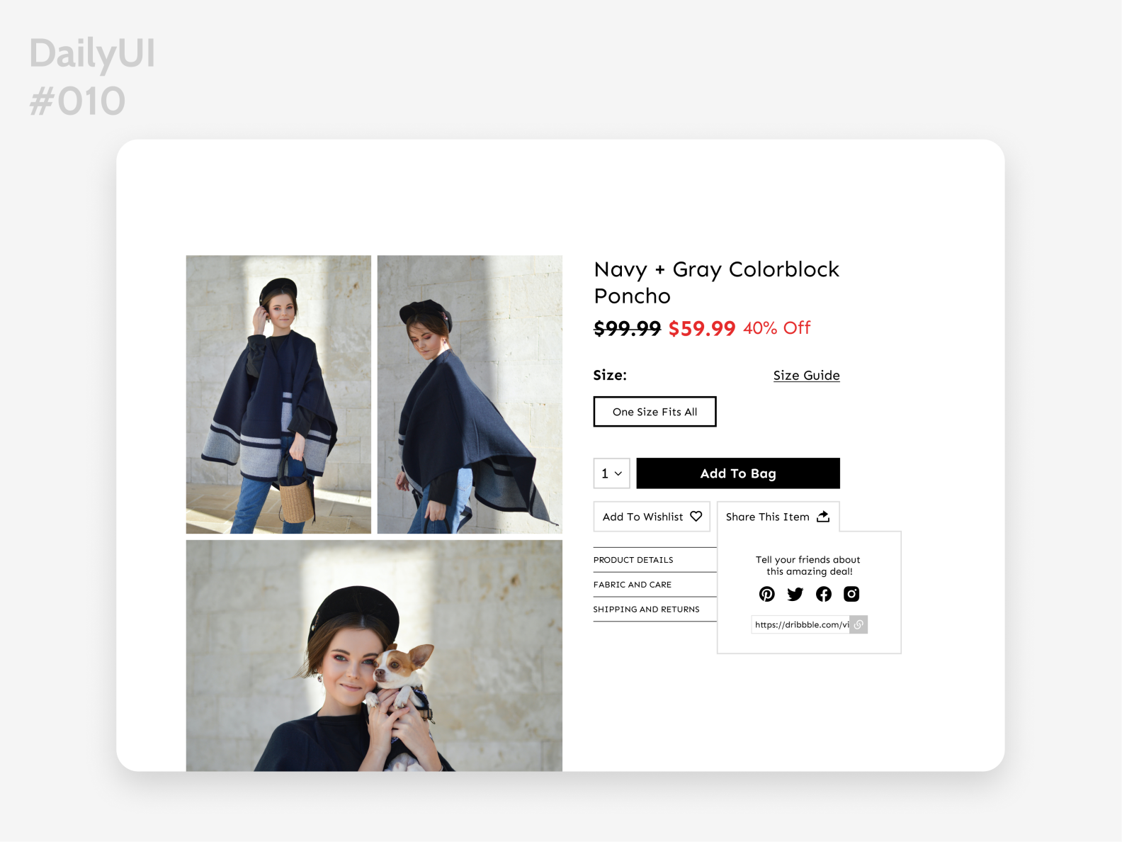 Daily UI 010 by Vicki Lieng on Dribbble