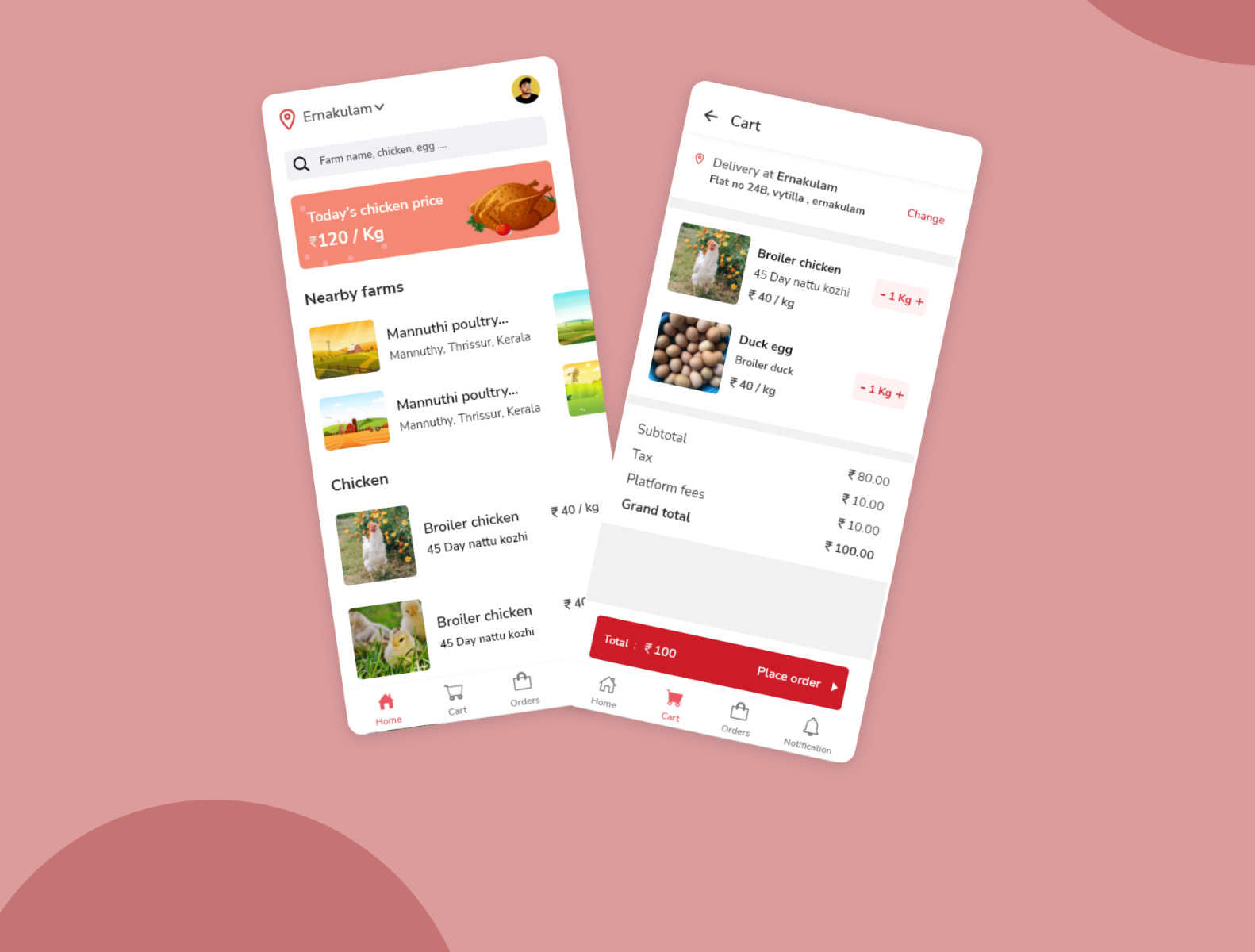 Poultry app by Naveen on Dribbble