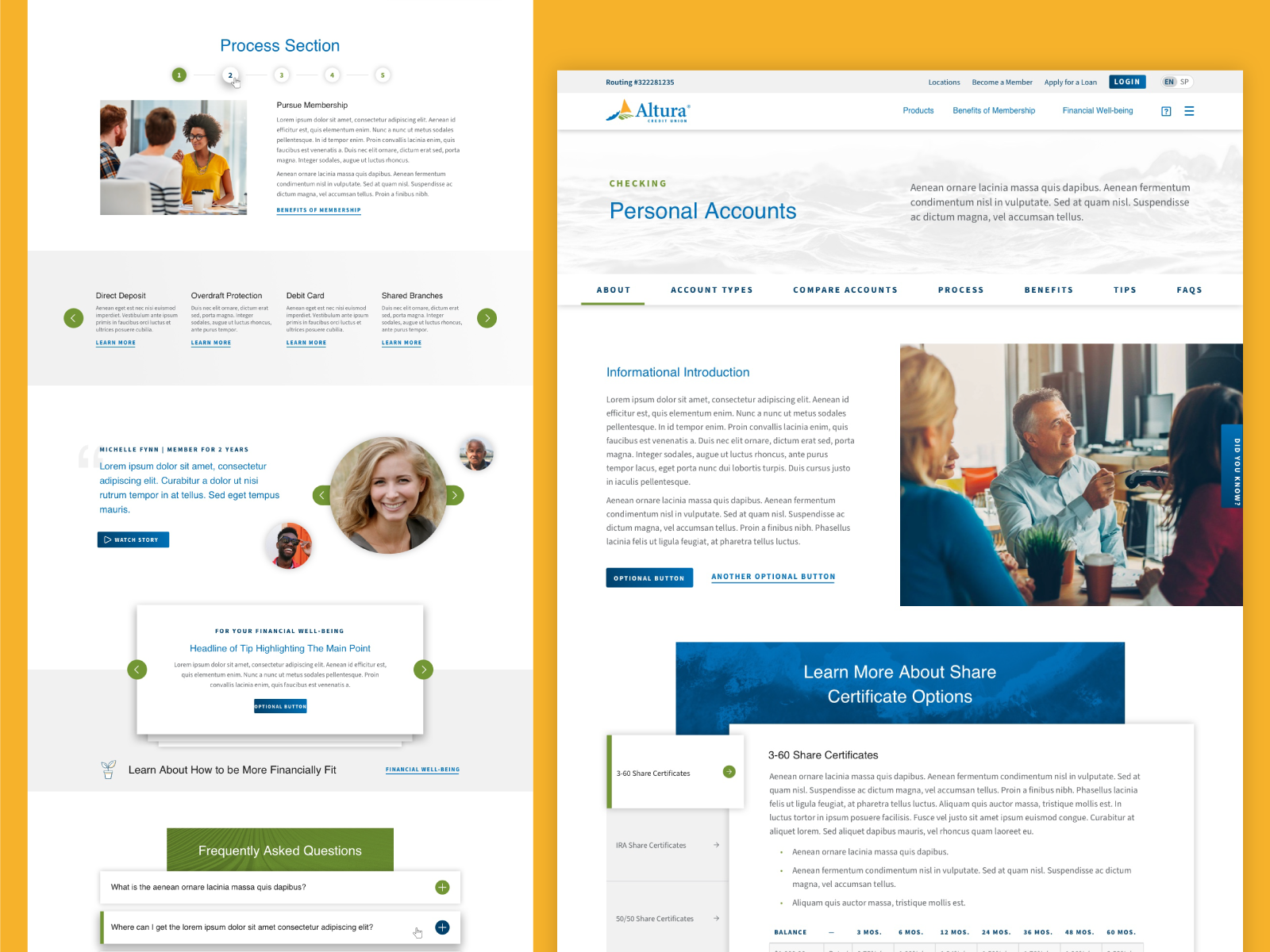 Altura :: Personal Accounts by LLT Group on Dribbble