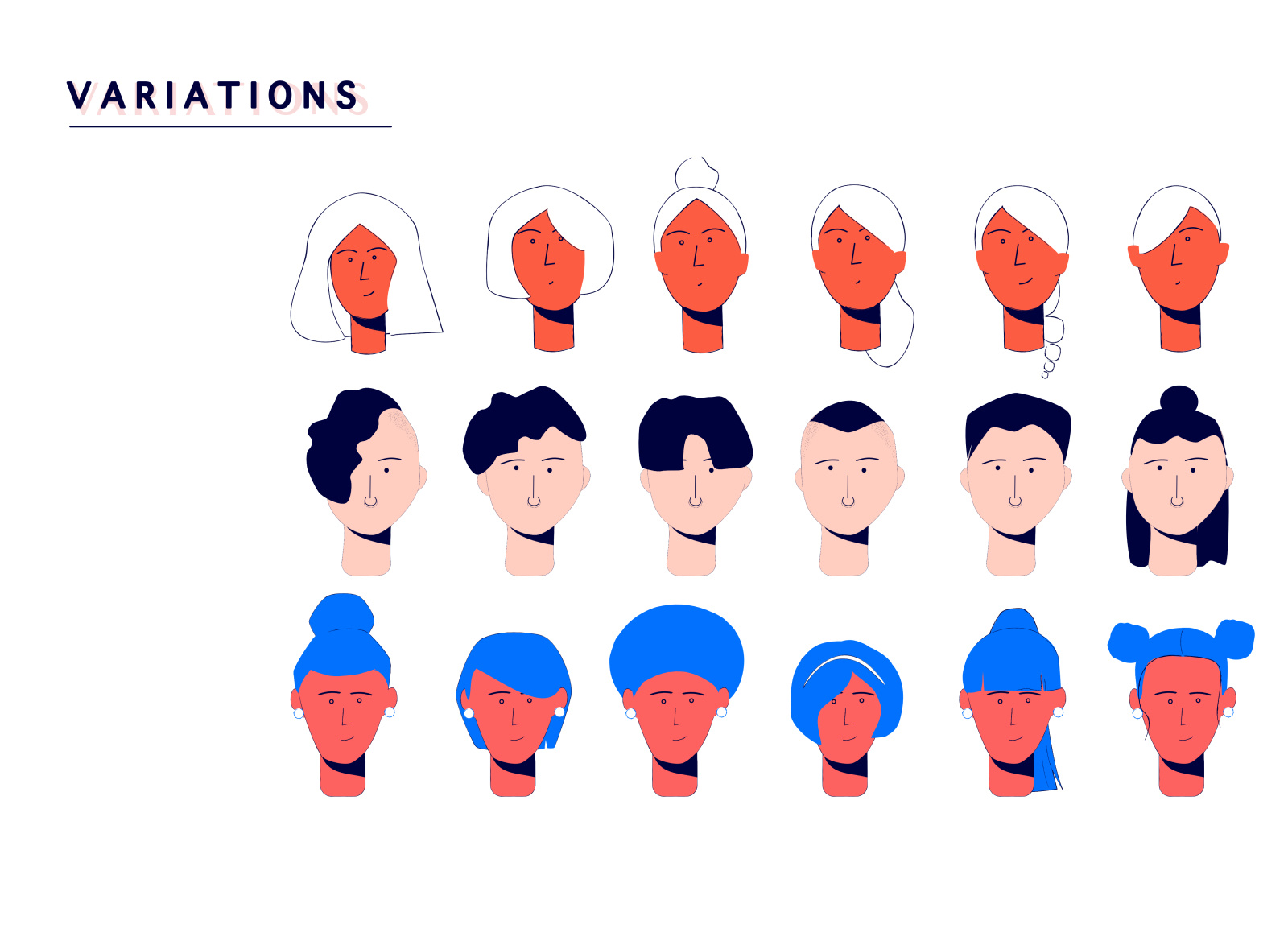 Character Design | Variations by Ridima Dua on Dribbble