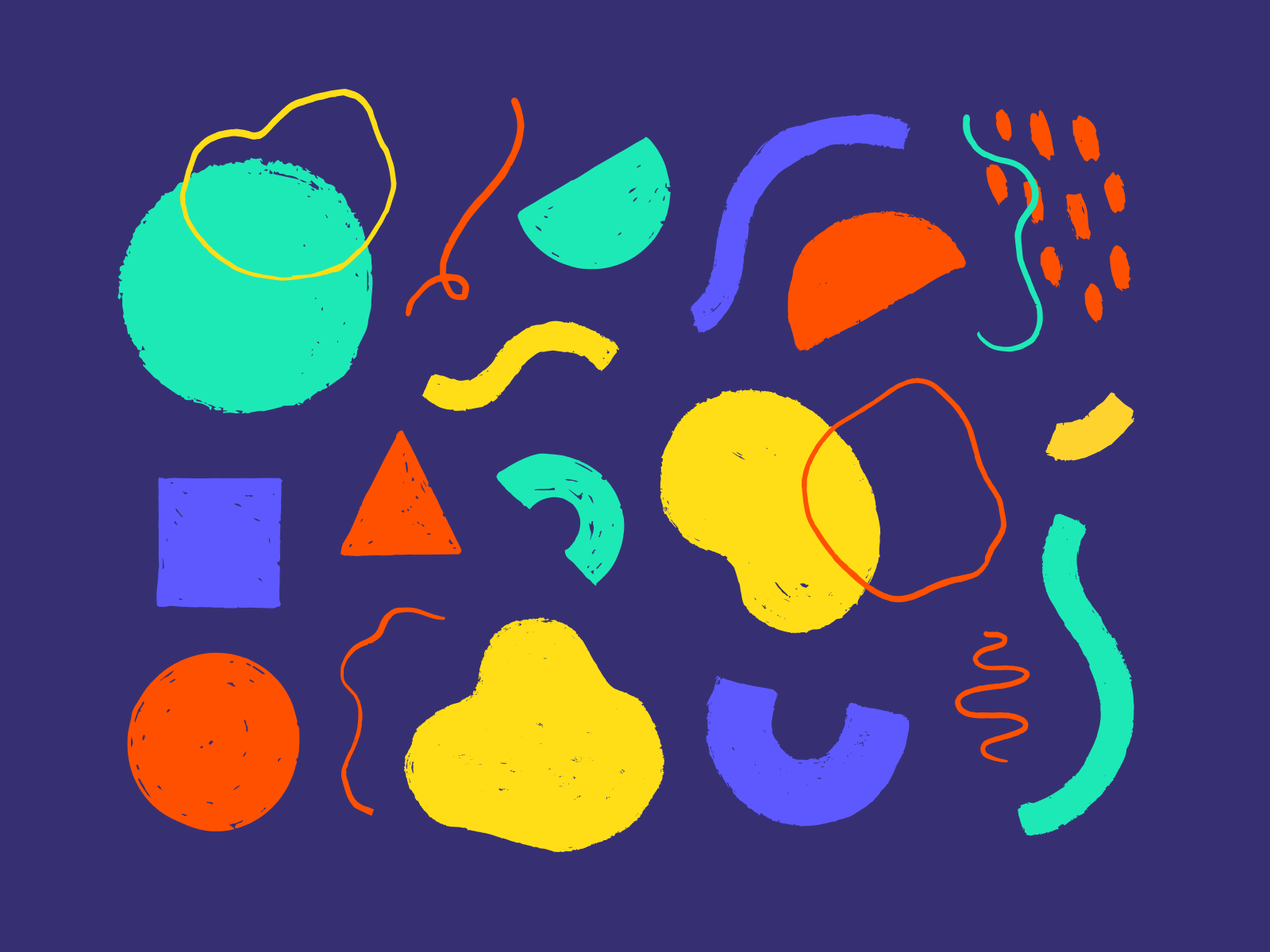 Biteable Shapes by Flavia Mar for Biteable on Dribbble