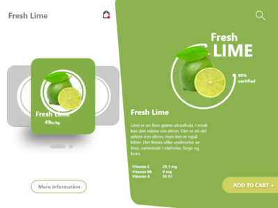 Lime page by Adam on Dribbble