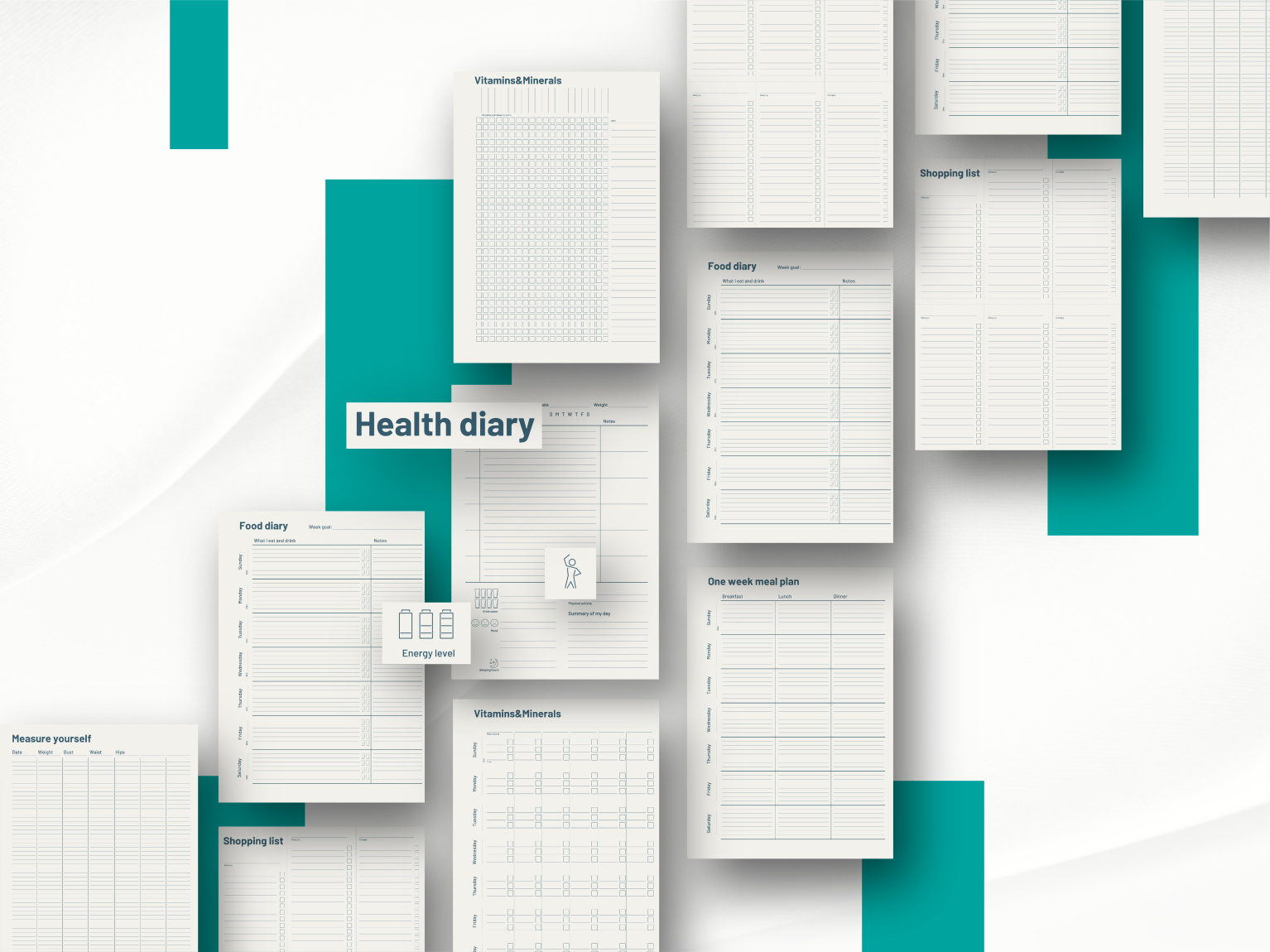 Printable templates by Dennis Glubokiy on Dribbble