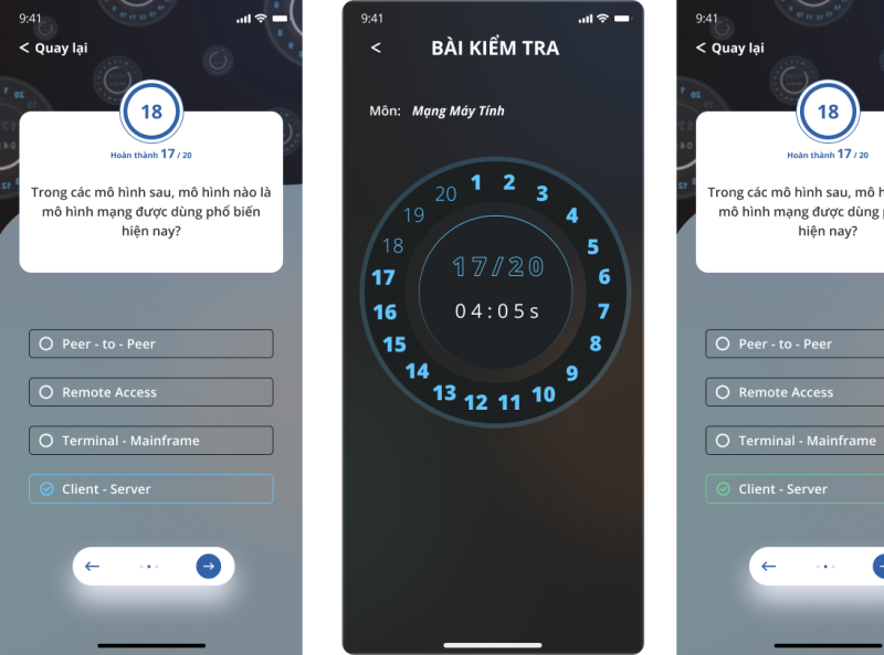Multiple-choice exercises UI design by QueenTessa on Dribbble