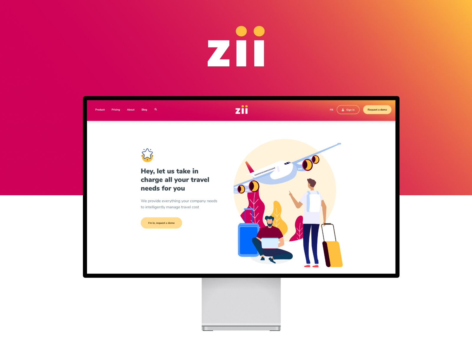 Zii Travel (landing page) by Randy Gregori on Dribbble