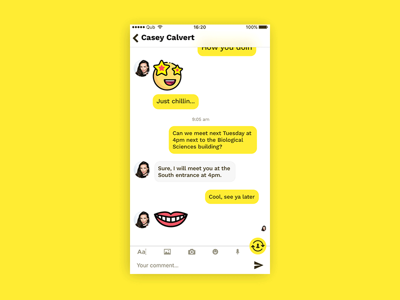 Chat App | Concept by Den Sl for Qubstudio: Digital Product Design ...