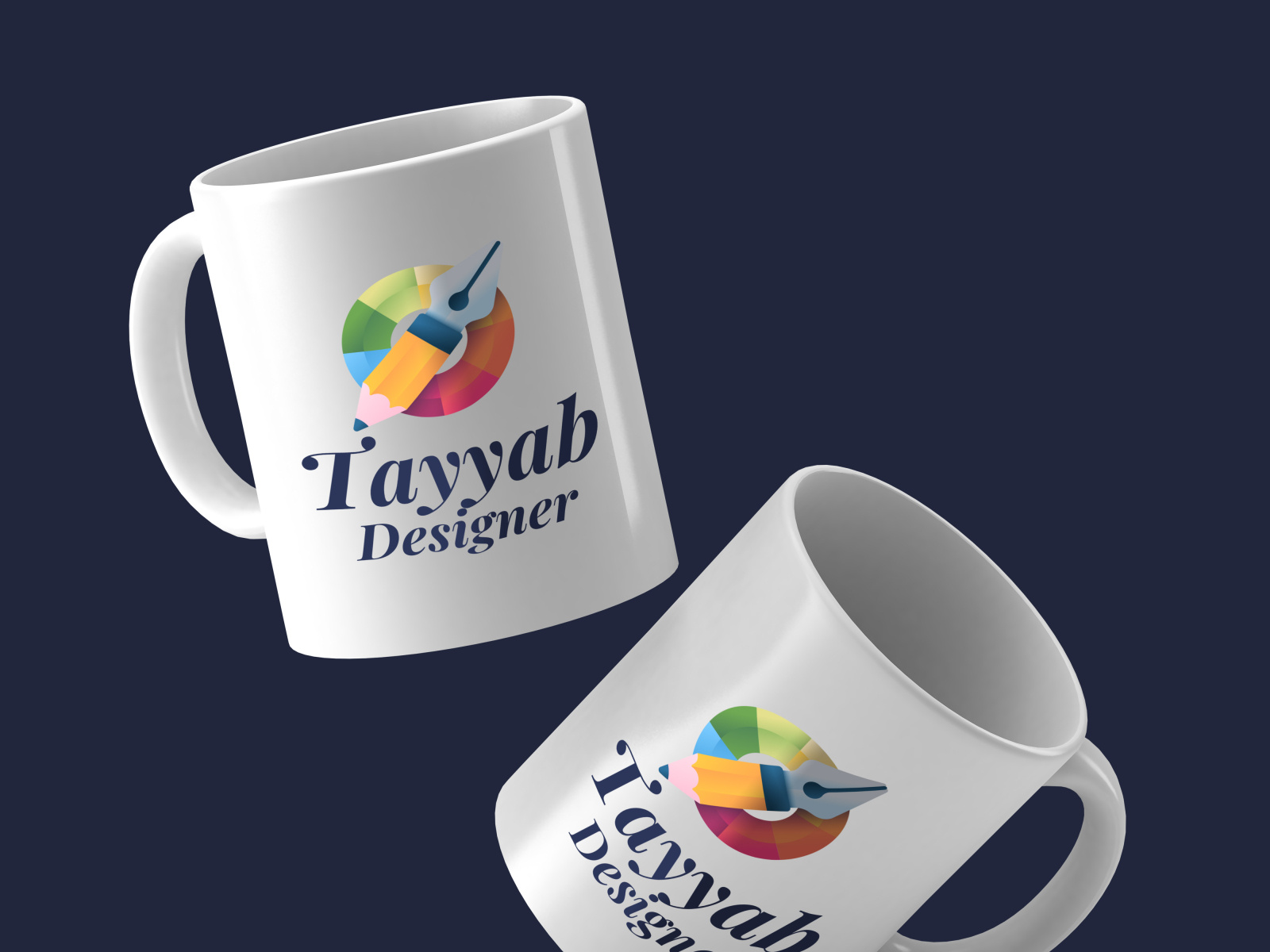 Tayyab designer logo mockup by Tayyab Jawad on Dribbble