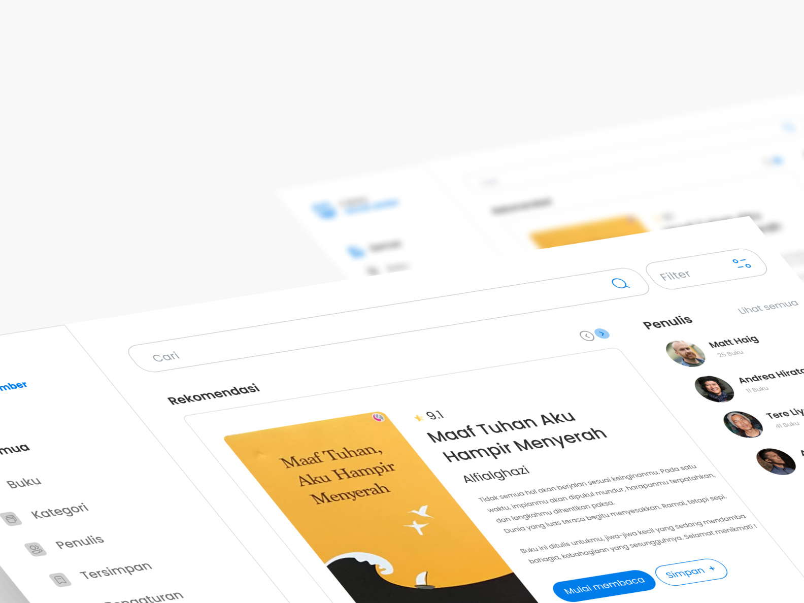 E-Library UI Design Concept by Varian Makalew on Dribbble