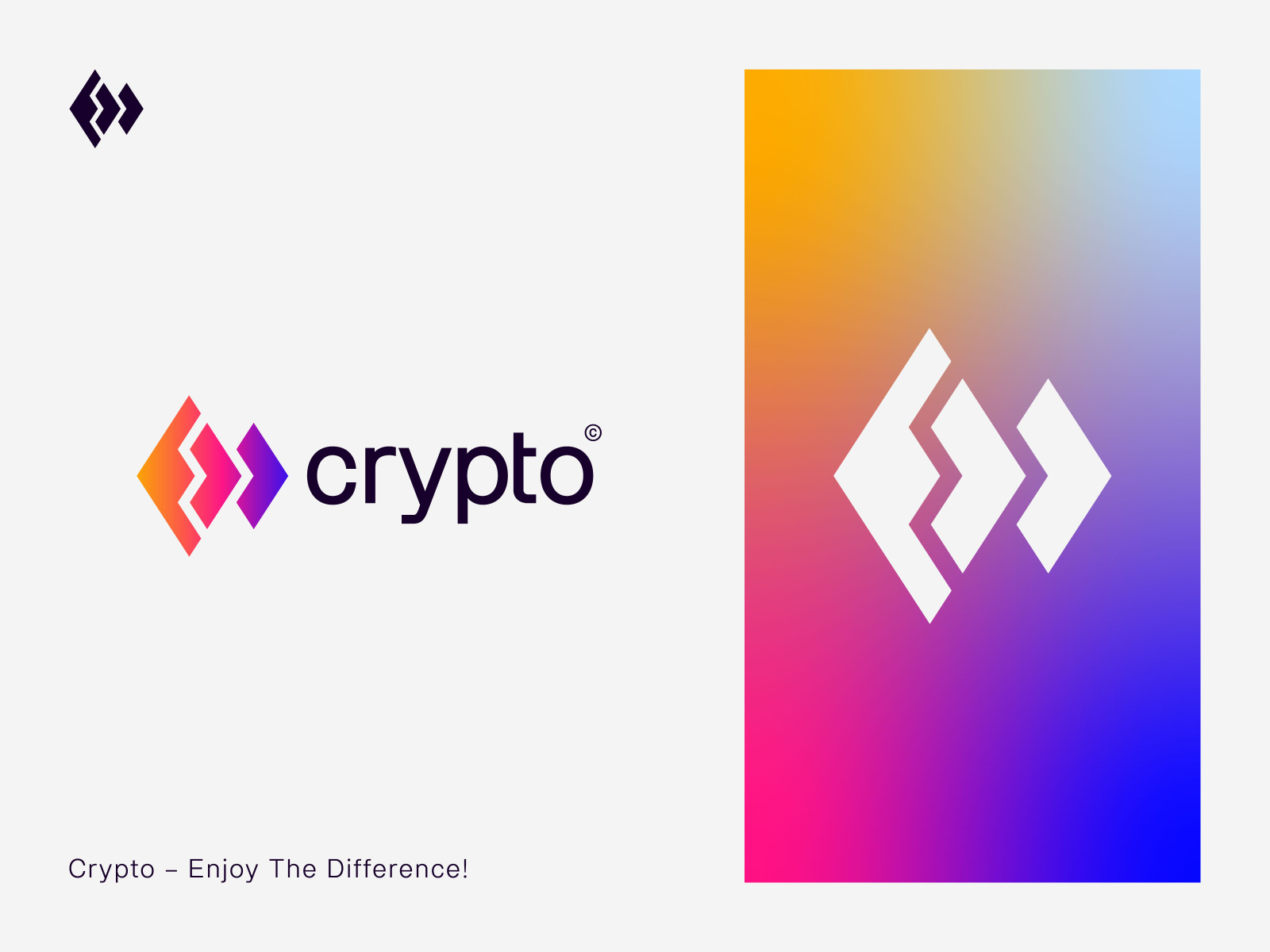 Modern crypto logo design by Habib Munshi on Dribbble