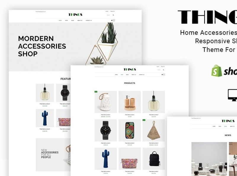 Things Accessories Shopify Theme by Back Up Graphic on Dribbble