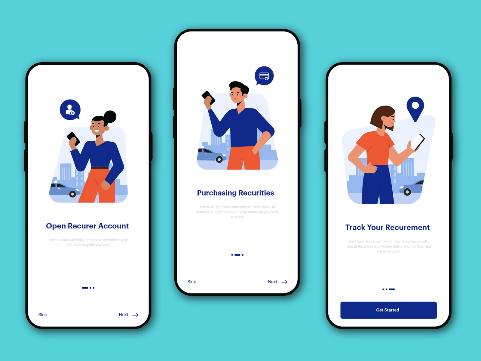 On Boarding Screen Ui Ux by Vivek Chandarana on Dribbble