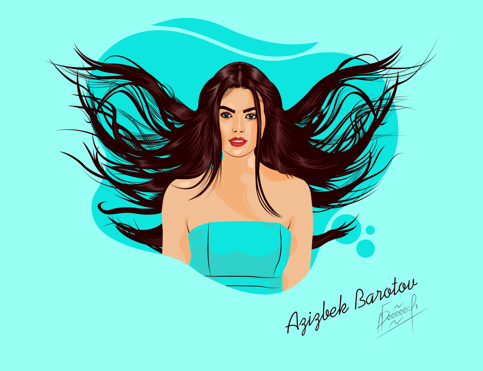 Girl With Loose Hair By Azizbek On Dribbble girl-with-loose-hair-by-azizbek-on-dribbble