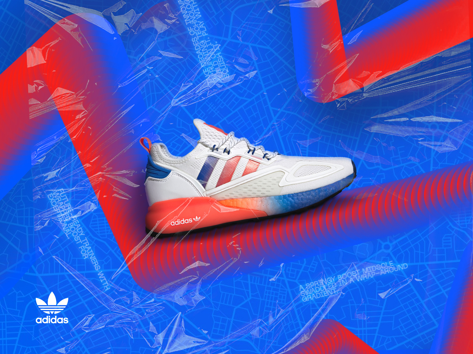 Poster for advertising Adidas by Viktoriia Strelets on Dribbble