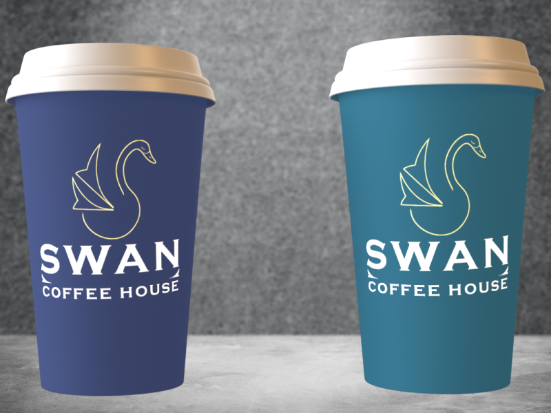 Swan Coffee Cups by HM Creative Designs on Dribbble