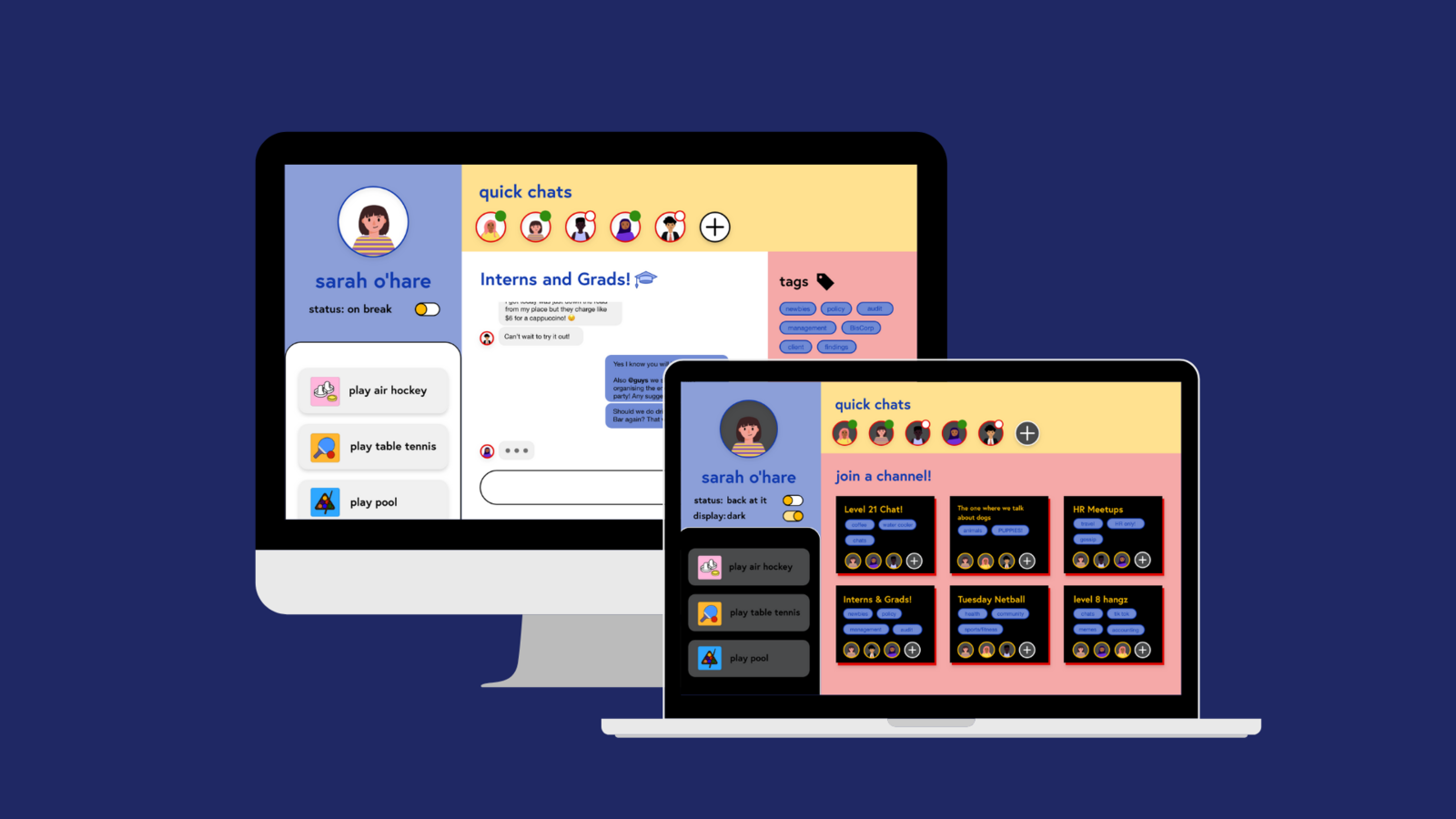 Workplace Break Chat Microsoft Teams Plugin by Lexi Mossop on Dribbble